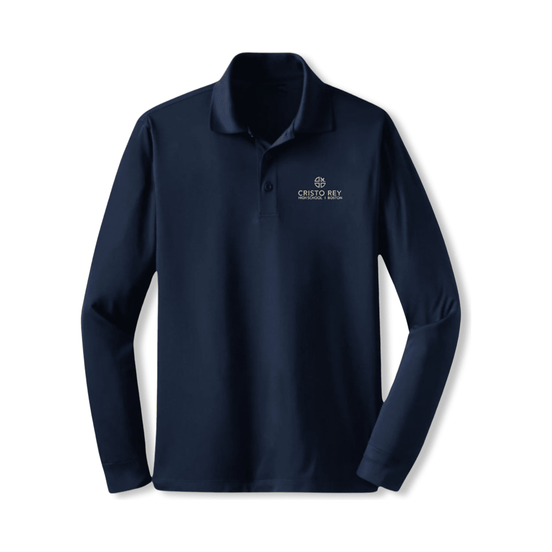 Cristo Rey Long Sleeve Dri-Fit Polo - Adult – Metro School Uniforms