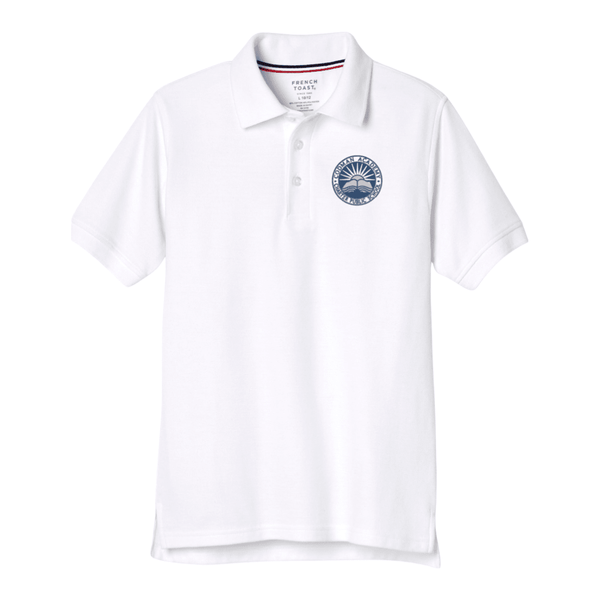 Codman Academy White Short Sleeve Polo - Adult - Metro School Uniforms