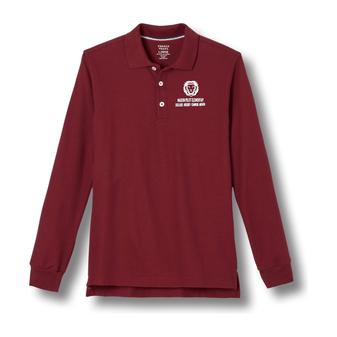 Mason Elementary - Long Sleeve Polo - Kids – Metro School Uniforms