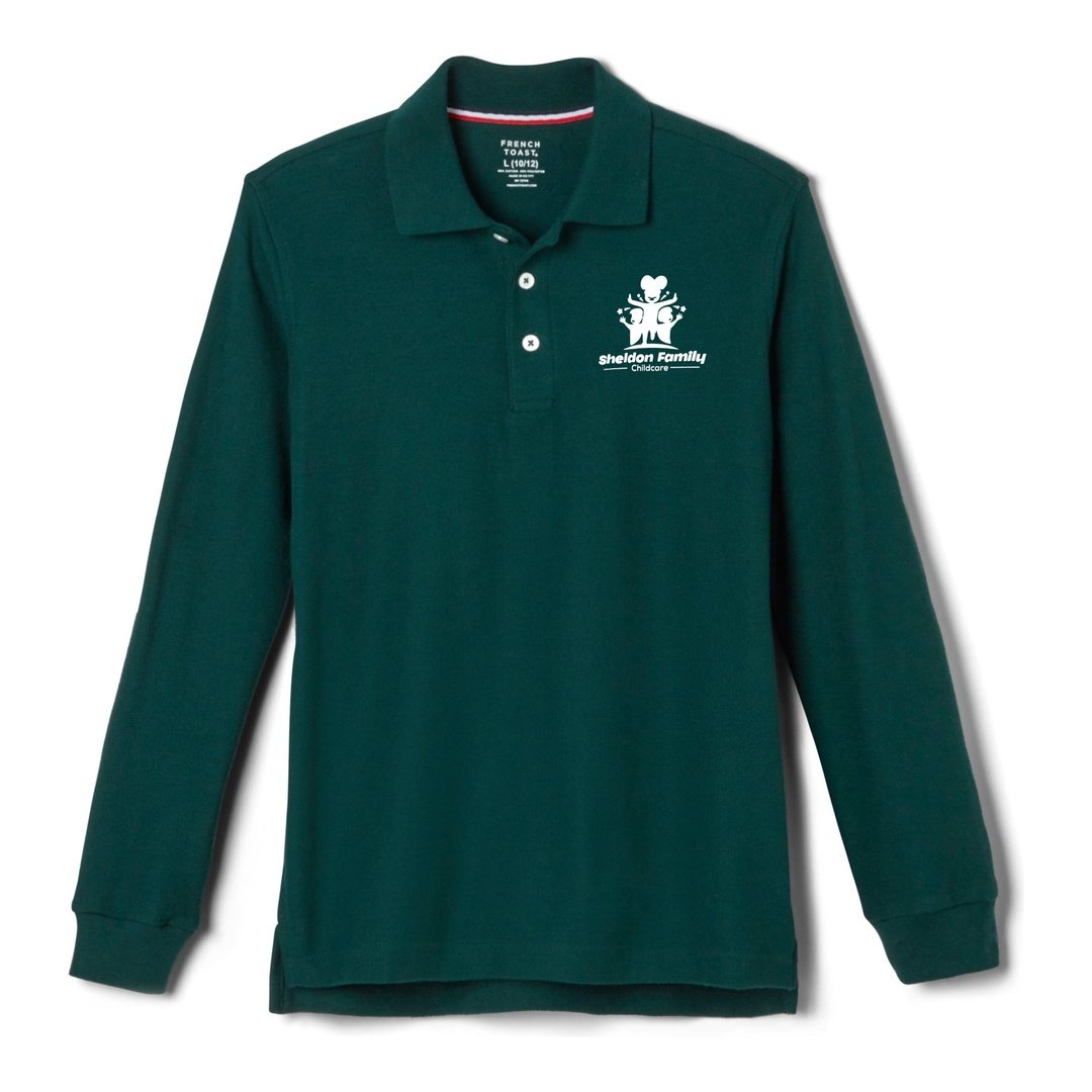 Sheldon Family Childcare - Long Sleeve Polo - Adult – Metro School Uniforms